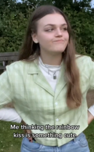 What is a rainbow kiss? TikTok trend is leaving people feeling disgusted